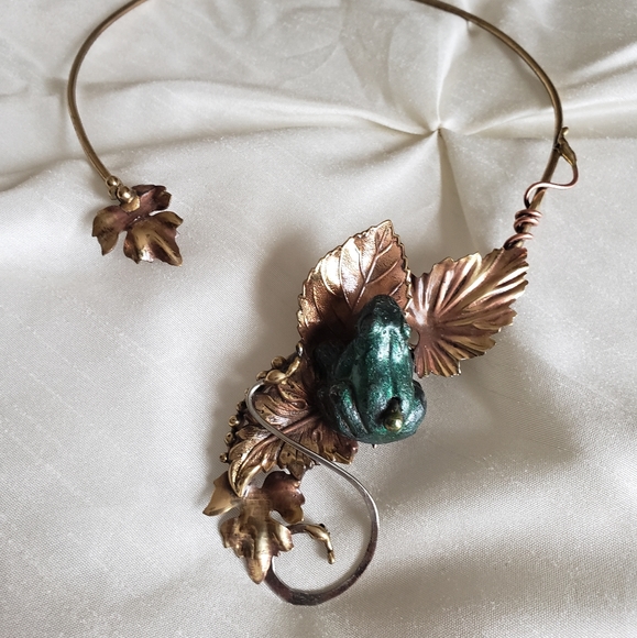 Artisan | Jewelry | Exquisite Set Artisan Frog Neck Collar And Cuff ...